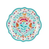 The Pioneer Woman Melamine Folk Geo 12-Piece Dinnerware Set, Teal ...