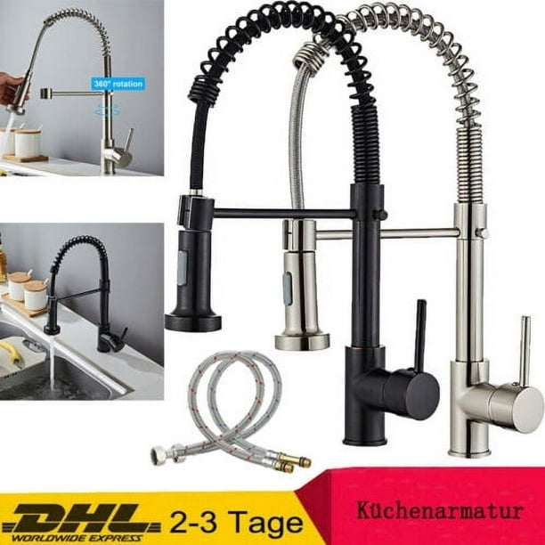 Efficient Kitchen Faucet, Extendable Kitchen Faucet with 2 Water Jet ...