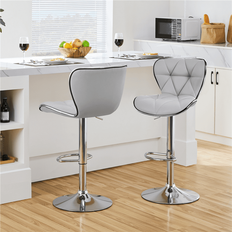 Alden Design Adjustable Mid-back Faux Leather Counter-Height Alden Design Adjustable Mid-back Faux Leather Counter-Height