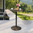 Ktaxon Outdoor Bistro Pub Table, Round Bar Height Cocktail Table with ...