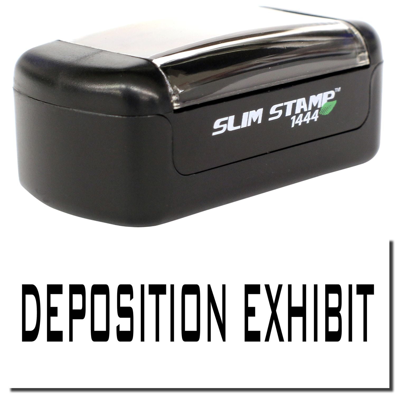 Slim Pre-Inked Deposition Exhibit Stamp, Slim 1444, Ultra Slim Design ...
