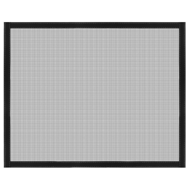 Window Screen Mesh, 24" x 31" DIY Fiberglass Netting Mesh Black Frame ...