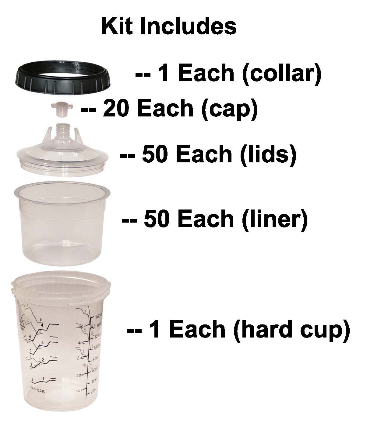 Speedokote Q-Cup 90ml Disposable Liner, Cup System, 190 micron ...