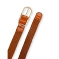 LP | LP by Linea Pelle Women's Woven Stretch Belt, Brown - Walmart.com