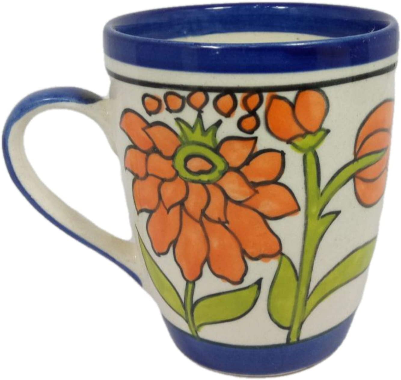 India Meets India Handicraft Ceramic Mug Tea Mug Ceramic Coffee Mug 250 ...