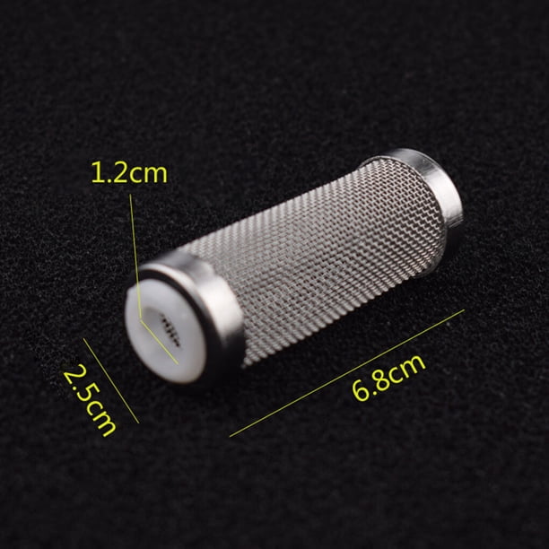 Aquarium Intake Inflow Mesh Stainless Steel Cylinder Filter Straining ...