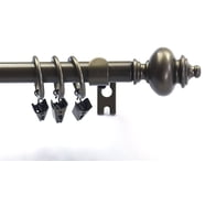 Urbanest Oval Curtain Rod, 5/8", Black, 48"-84" - Walmart.com