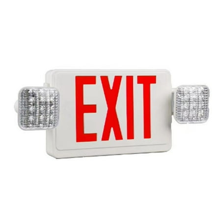 LEONLITE 12-Pack Wet Location LED Exit Sign, Weatherproof Outdoor ...