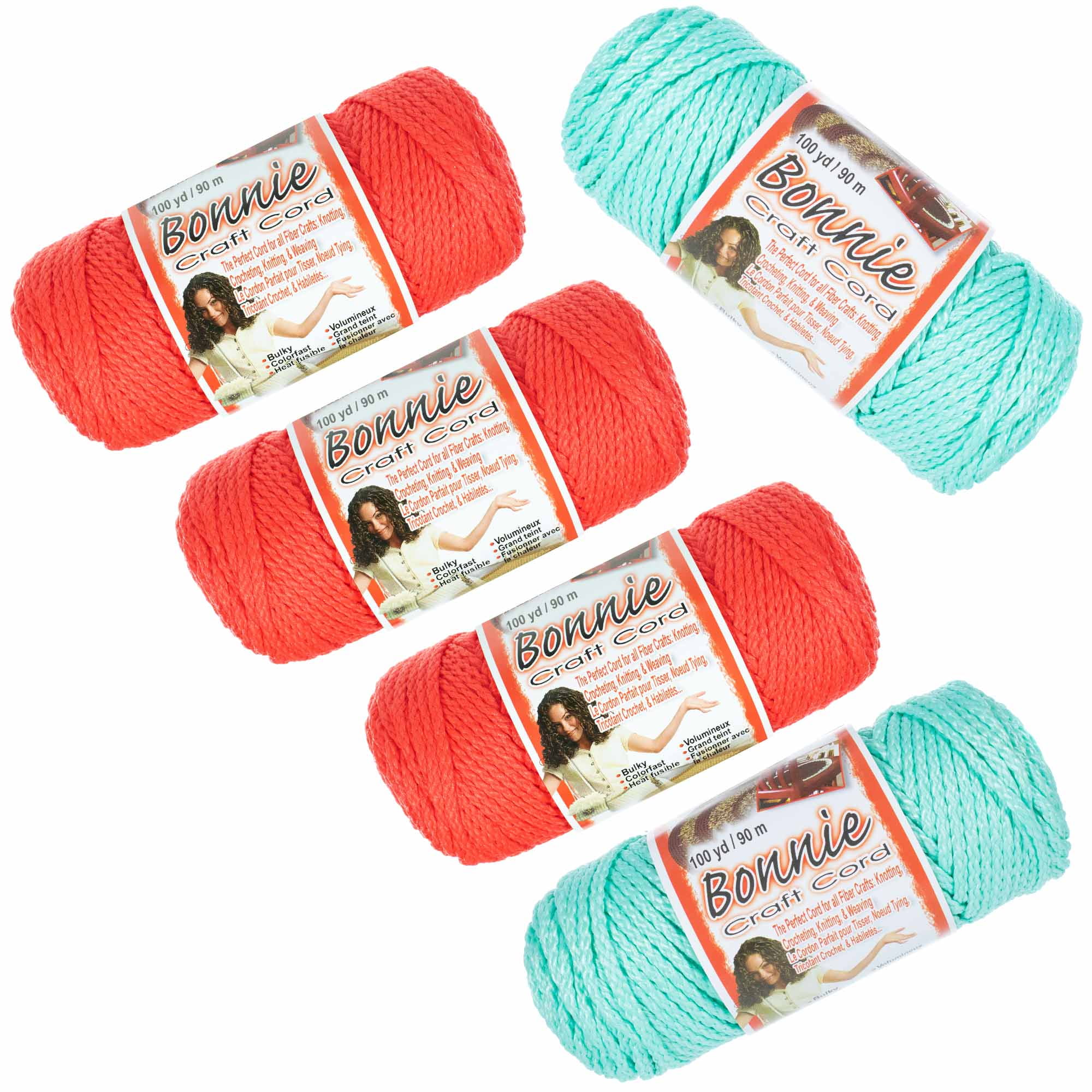 Craft County - Bonnie Macrame Cord - 4mm or 6mm - 5 Pack - 100 Yard ...