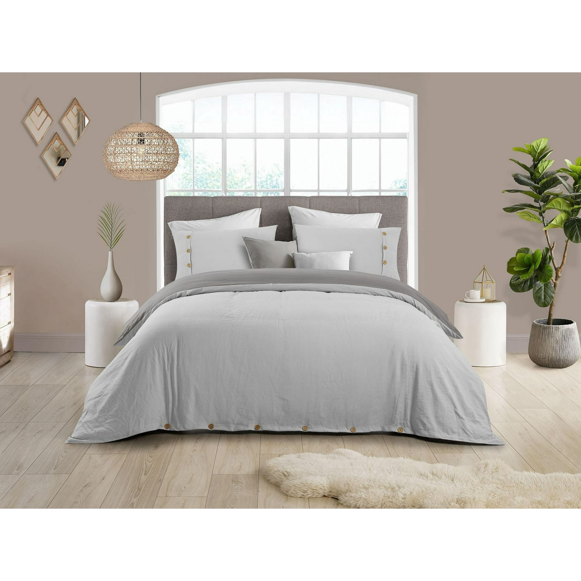 Click here for Swift Home Reversible Natural Crinkle Fabric Ultra... prices