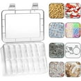 Bead Storage Containers, Small Bead Organizers, 14 Grids Clear Small Bead Organizers, Storage ...