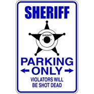 SignMission 8 x 12 in. Police Decal - Parking Officer Cop Cops Law ...