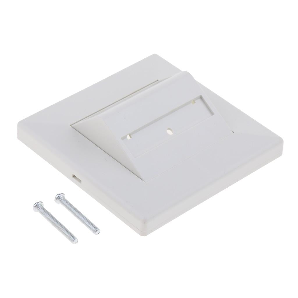 ABS 2 Sockets SC / LC Fiber Fiber Optic Wall Plate Panel - Walmart.com