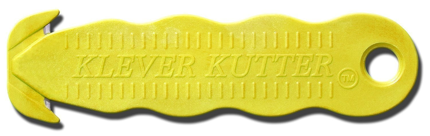 Klever Kutter KCJ-1Y Safety Box Cutter, Yellow, 5-Pack - Walmart.com