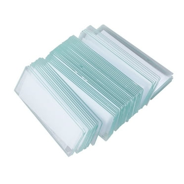 AmScope 100 Biology Prepared Microscope Slides, Blank Slide Coverslip ...