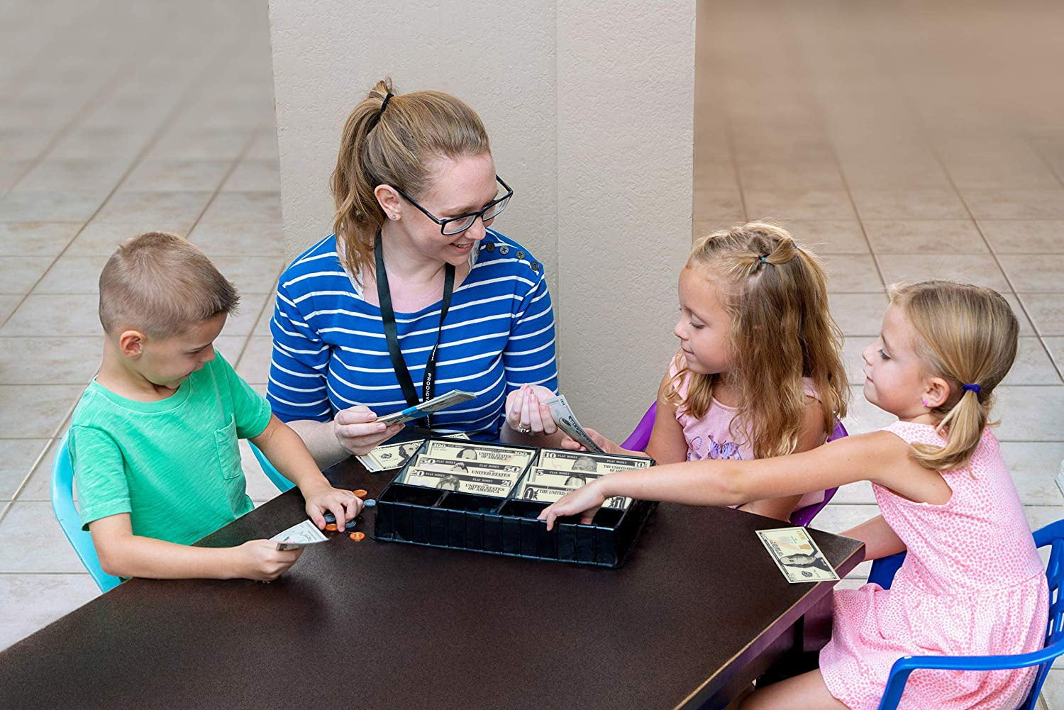 Buy Play Money Set for Kids, Fake Money for Pretend Play – Looks Real ...