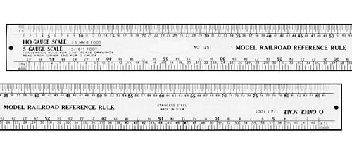 Scientific Models, Inc. 12 Inch Stainless Steel Model Railroaders Ruler ...