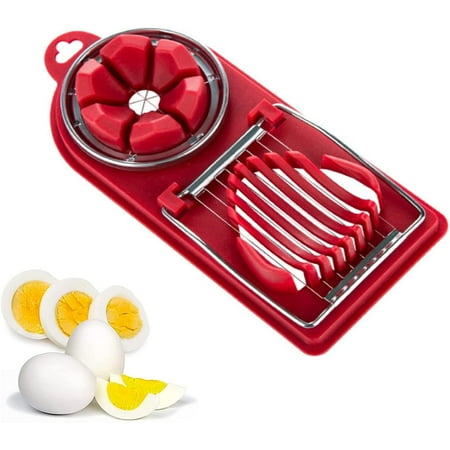 TOOAD Egg Slicer Cutter Coupe-Oeufs,2 en 1 Trancheuse D'oeufs en Acier ...