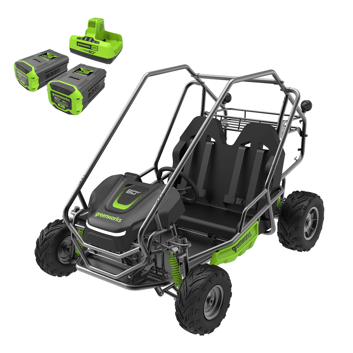 Click here for Greenworks 60v Stealth Series All-Terrain 2-Seat E... prices