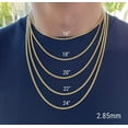 14K Gold Miami Cuban Link Chain Men - 1.85mm 2.15mm 2.85mm 3.85mm 4.4mm ...