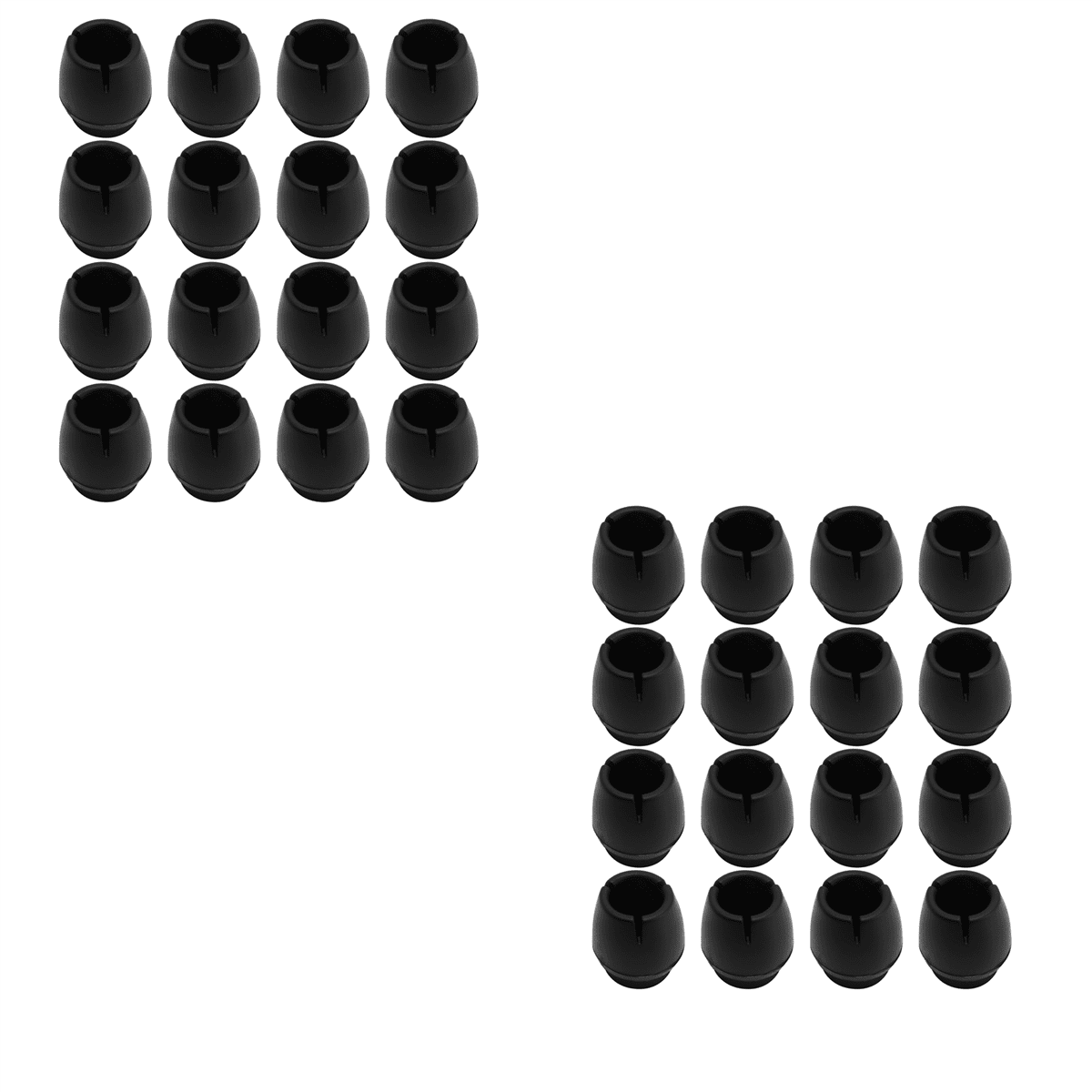 32 PCS Silicone Non- Table Chair Leg Caps Foot Protection Bottom Cover ...