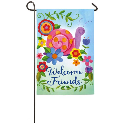 Evergreen Enterprises, Inc Happy Snail Garden Flag - Walmart.com