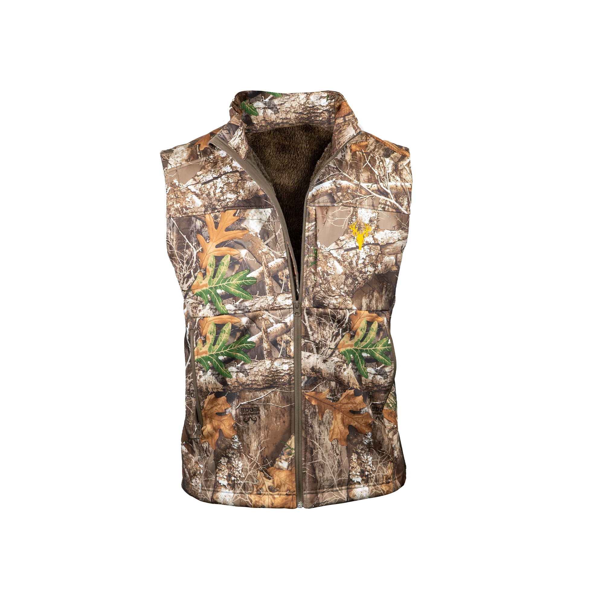 HOT SHOT Men’s Camo Softshell Vest – Realtree Edge Lightweight Hunting ...