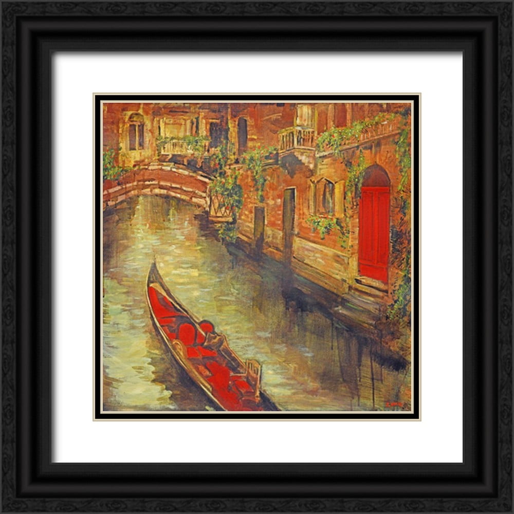 McVarish, Jill 15x15 Black Ornate Wood Framed with Double Matting ...