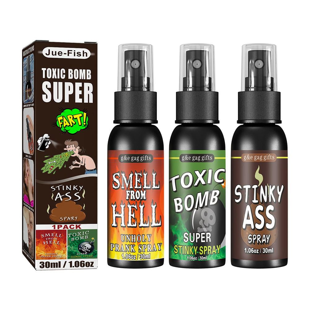 Halloween 30ml Fart Gag Spray Prank Toy Spoof Odor Terrible Smell Spray ...