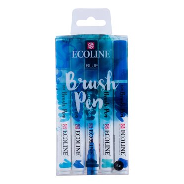 Ecoline Liquid Watercolour Brush Pen Set, 5-Colors, Primary - Walmart.com