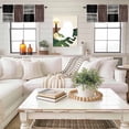 Brown Black Valances for Windows Vintage Japanese Style Striped Black ...