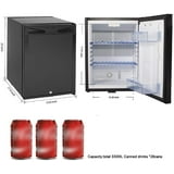Smad 1.4 Cu ft Compact Mini Fridge, Lockable, Quiet, 110V/12V Single ...