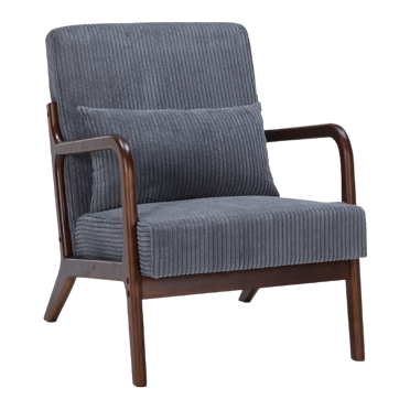 Ciara 53" Upholstered Chair and a Half in Pearl - Walmart.com