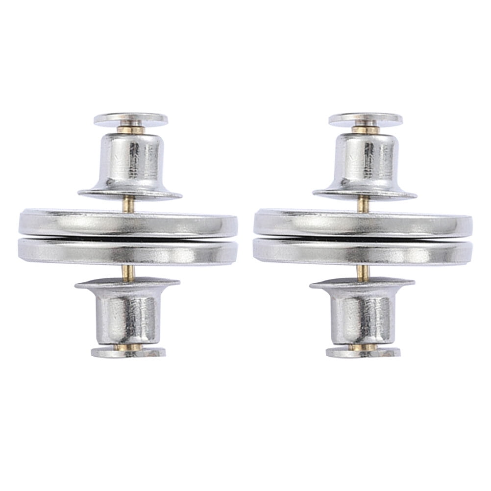 2 Pairs Multi-functional Metal Buttons Detachable Buttons Curtain ...