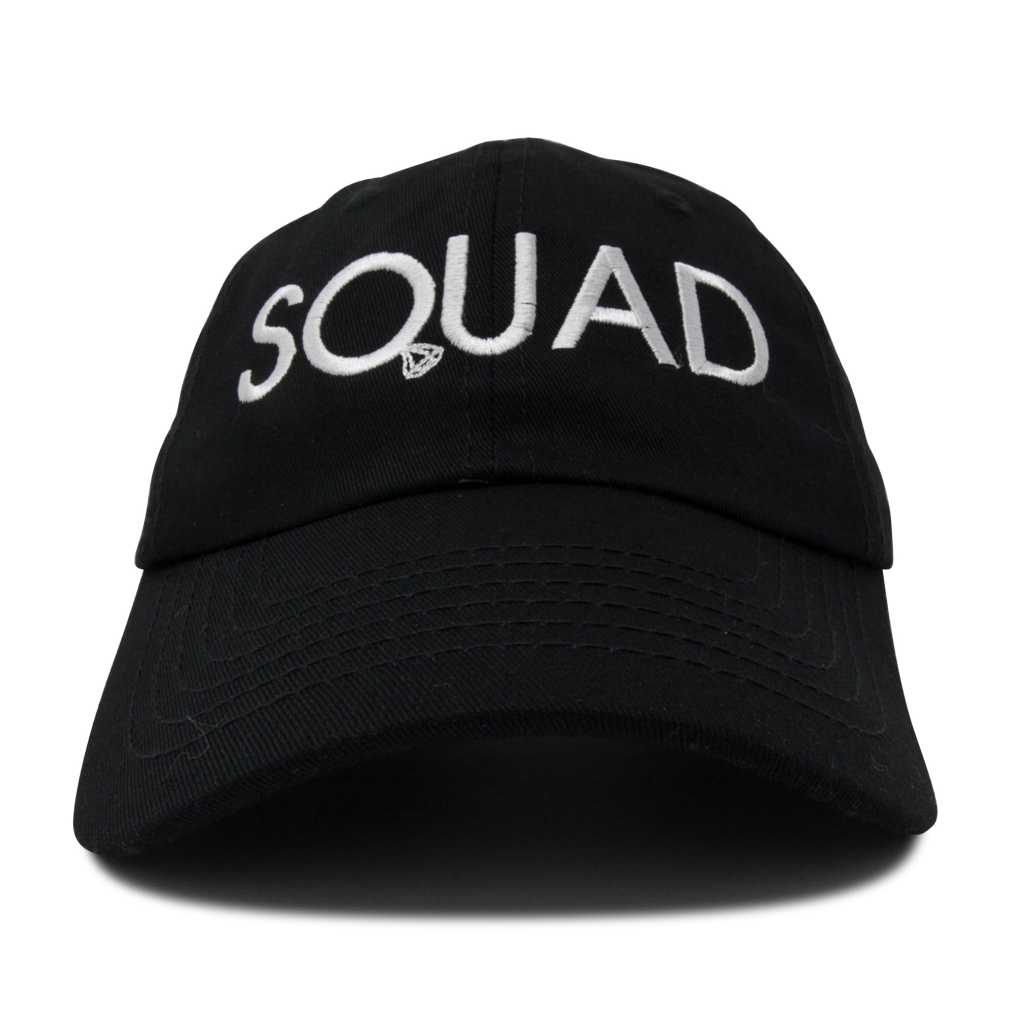 DALIX Bride Squad Baseball Cap Bridal Shower Bachelorette Dad Hat Black ...