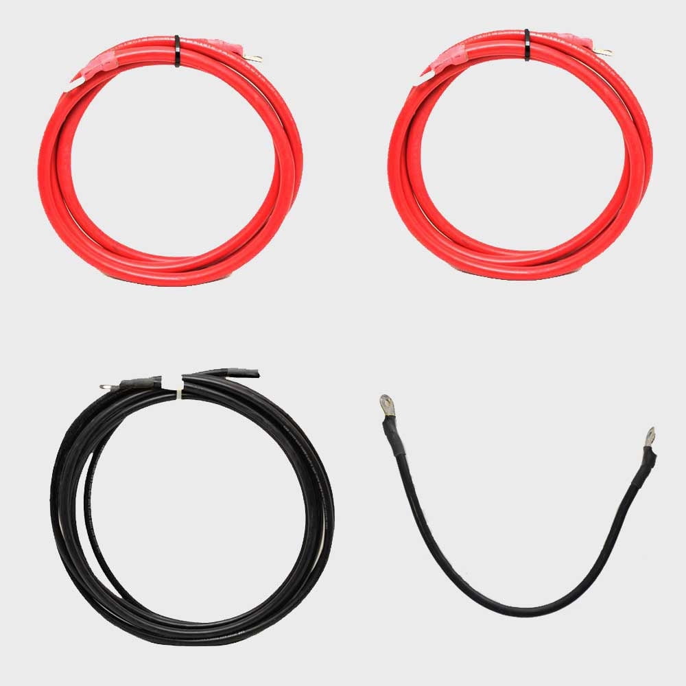 Parker Boat Battery Cables 136015 | 2 AWG Red Black (Set of 4 ...