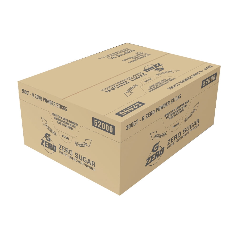 Gatorade G Zero Powder Sticks - 300 Count Variety Case (Orange, Grape ...