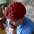 AJGRHE Solid Color Spoof Fun Brain Hat Hand Knitted Multi Color ...
