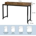 LAZY BUDDY 70.8'' Rolling Overbed Table, Mobile Laptop Desk for Queen/Full Bed - Walmart.com