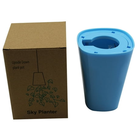 Creative Plastic Inverted Upside Down Hanging Flower Plant Pot Planter ...