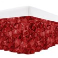 Abstract Geometric Bed Skirt California King Size 16 Inch Drop, Red ...