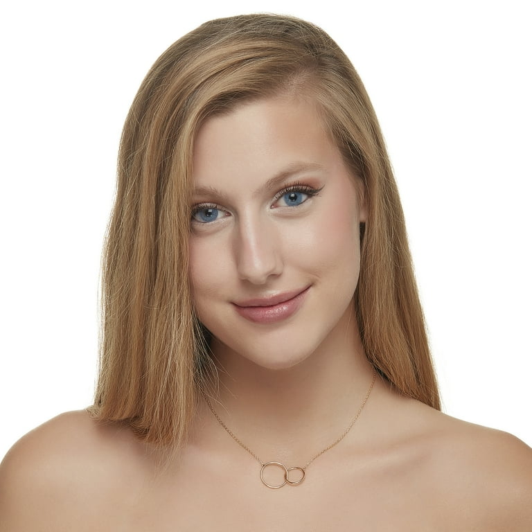 Mystigrey Lola Mother Daughter 18K Gold Plated Necklace for Women and Girls