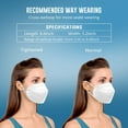 KN95 Face Masks 50 Pack, 5-Ply Protective Breathable Face Masks with ≥ ...