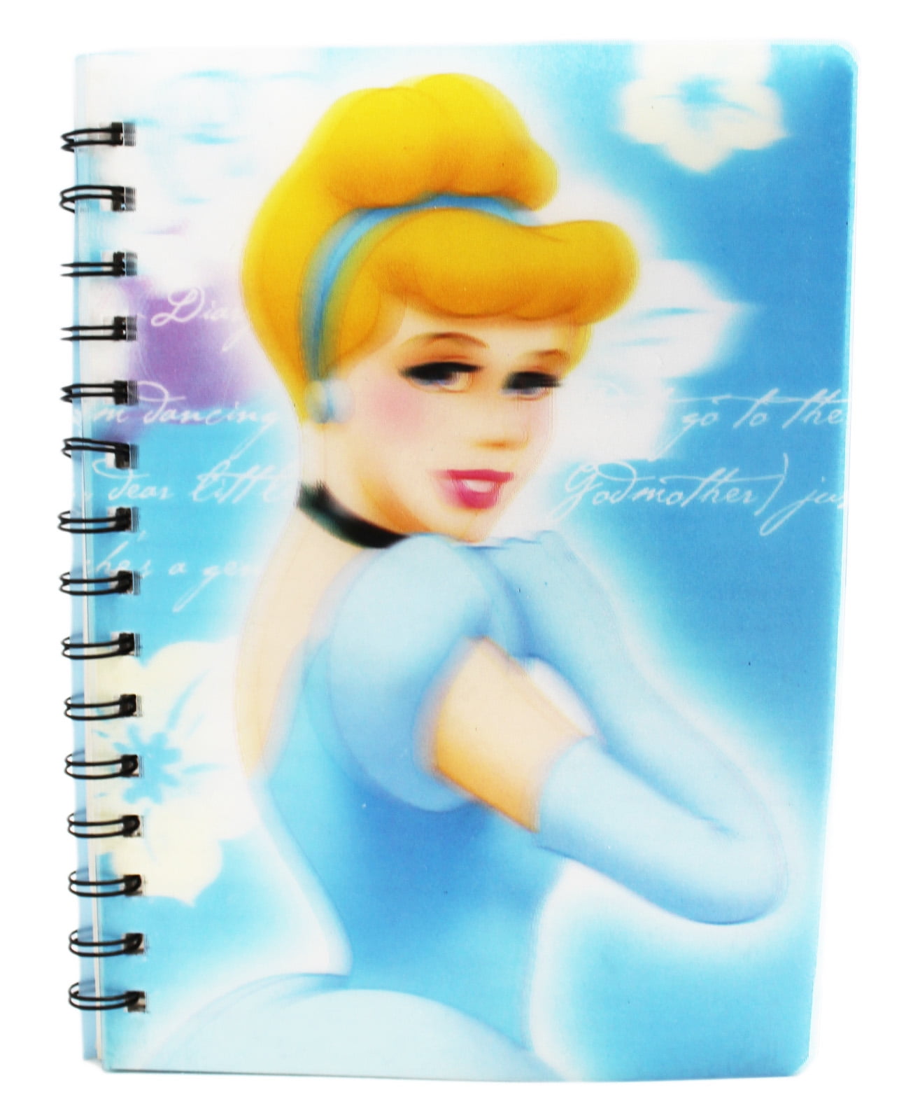 Disney Princess Cinderella Blue Hologram Spiral Journal (100 Sheets ...