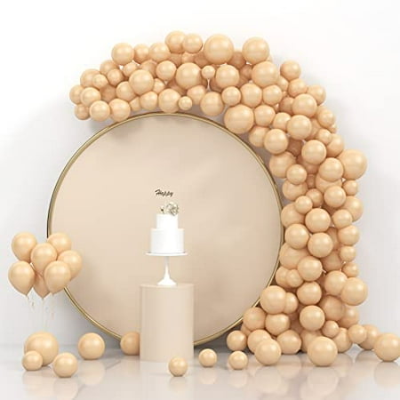 Tan Balloons different sizes 80pcs Blush Balloons 12 Inch + 5 Inch ...
