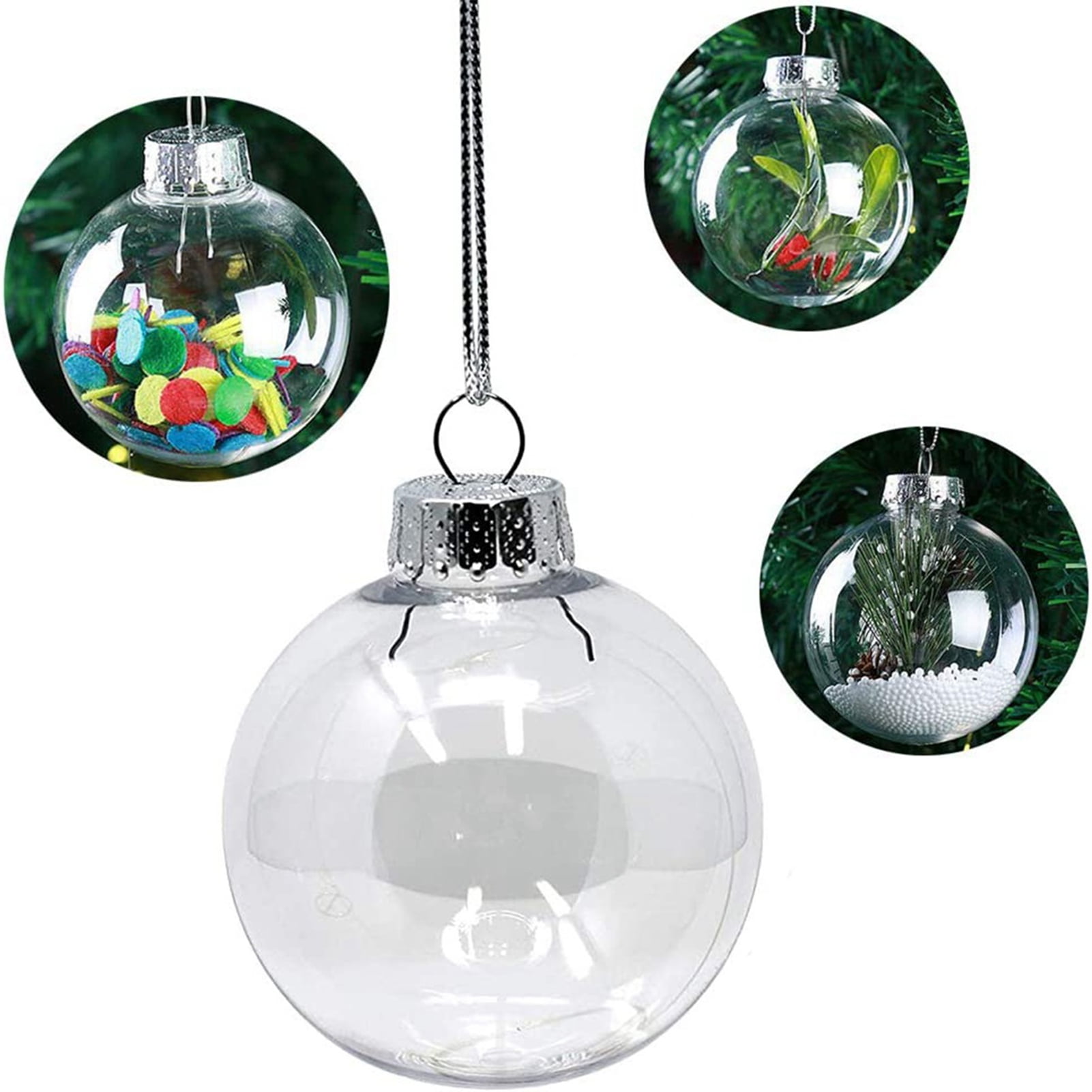 Sunjoy Tech Fillable Ball Transparent Anti-deform Plastic Christmas ...