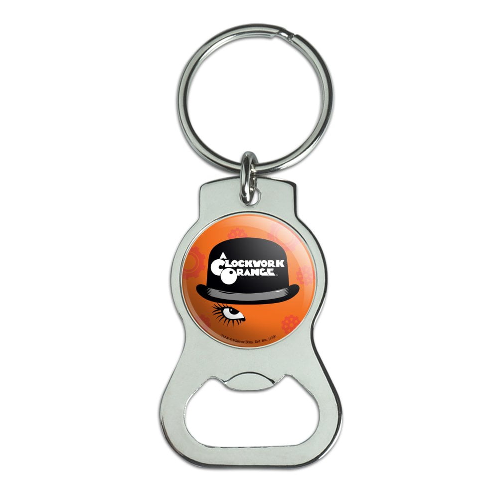 A Clockwork Orange Hat and Logo Keychain with Bottle Cap Opener ...