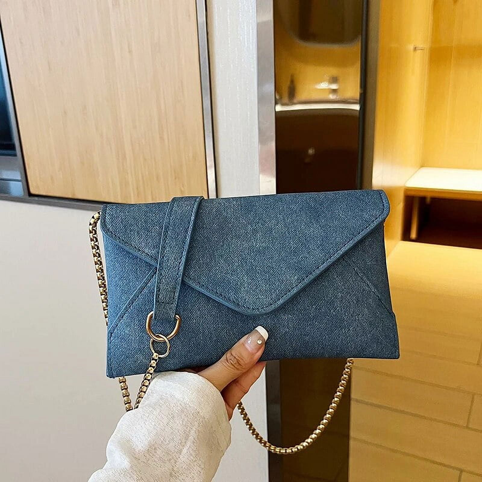 Click here for Yening Denim Evening Clutch Bag For Women Shoulder... prices