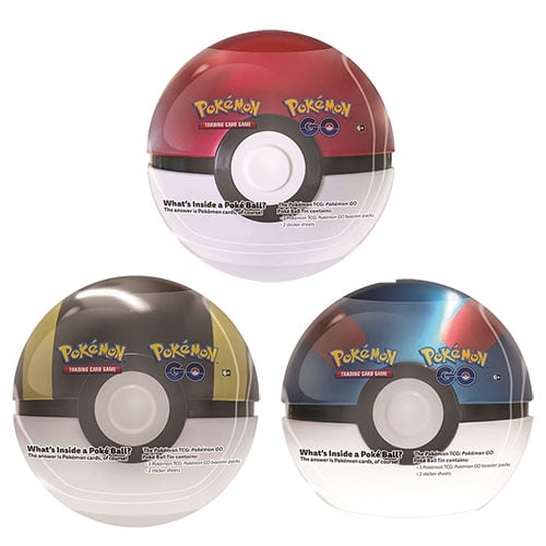 Pokemon GO 2022 Collectors Poke Ball Tins - SET OF 3 BALLS (Poke, Great ...