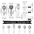 DIY Blank Dome Bookmark Making Kit Including Zinc Alloy Iron Bookmarks ...